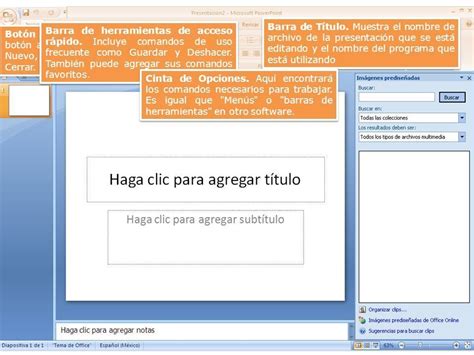 Partes De Powerpoint Mind Map
