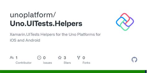 github unoplatform uno uitests helpers xamarin uitests helpers for