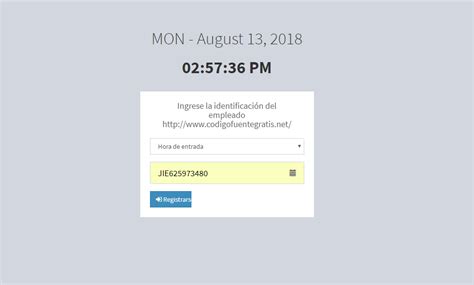 Sistema De Control De Asistencia De Personal En Php Y Mysql Y Nomina