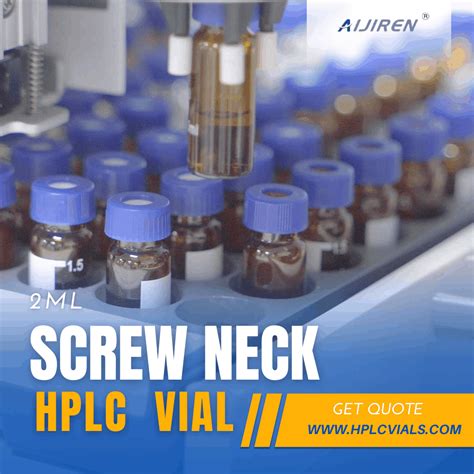 10 Screw Neck 2ml Hplc Autosampler Vial Aijiren Autosampler Vials
