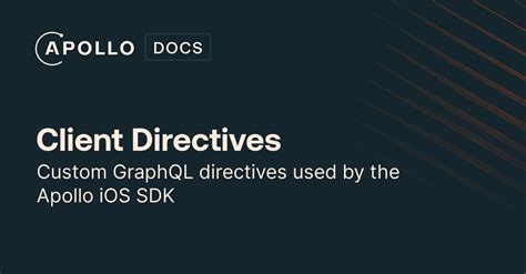 Client Directives Apollo Graphql Docs
