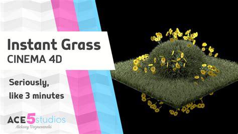 Instant Grass Tutorial Cinema 4d Create Grass In Under 3 Minutes