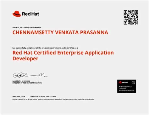 prasanna chennamsetty on linkedin redhatcertification redhat