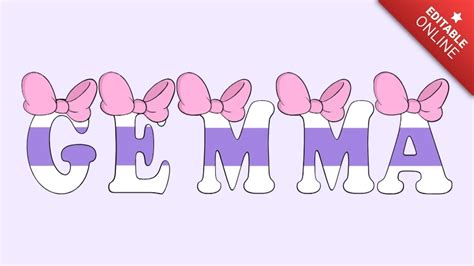 Gemma Daisy Cartoon Font Text Effect Generator