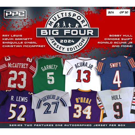 Press Pass Collectibles 2024 Multi Sport Jersey Mystery Box Series 2