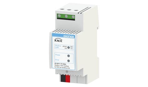 ekinex ek bo1 tp rma modbus knx interface for rdz air handling units