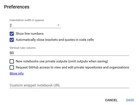 Is There A Way To Add Your Own Snippets In Google Colaboratory Stack Overflow