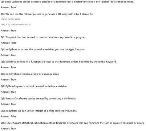 Solved I Have Answered These Truefalse Questions And Multiple Choice