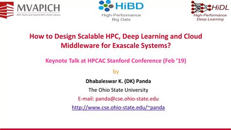 How To Design Scalable Hpc Deep Learning And Cloud Middleware For Exascale Systems Pptx