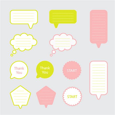 유토이미지 말풍선 벡터 일러스트 소스