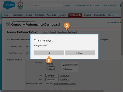 Schedule A Dashboard Customguide
