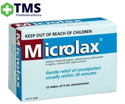 Microlax Enema 5ml Box Of 12 10012007 Themedicalstore