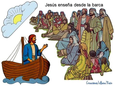 Jesús Enseña Desde La Barca Historias Biblicas Para Ninos Biblia