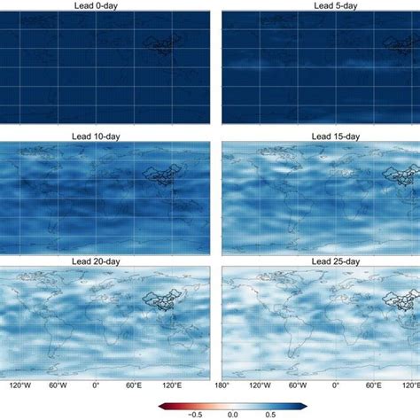 Temporal Correlation Coefficient Tcc Of The Ensemble Mean Of U200