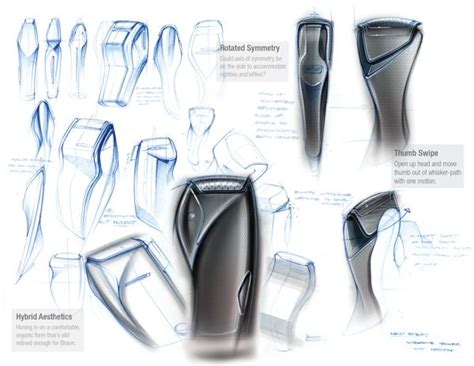Braun Electric Shaver Ben Adams Keane Modern Razor Design Sketch