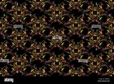 Digital Abstract Background Tile Seamless Pattern Silk Symmetry Seamless Pattern Series Stock