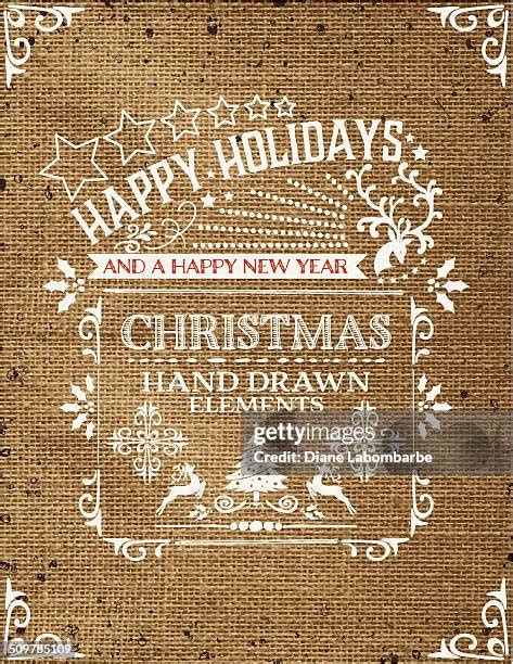 Burlap Christmas Decorations Photos And Premium High Res Pictures