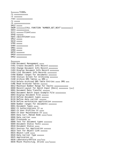 Sap T Code Pdf Sap T Code Pdf