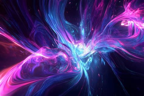 a dynamic 3d abstract background displaying a swirling mass of luminous