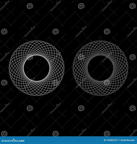 spirograph abstract element circle shape concentric pattern fractal
