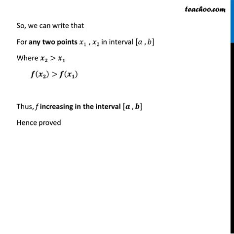 Misc 13 Let F Be A Function Defined On A B F X 0