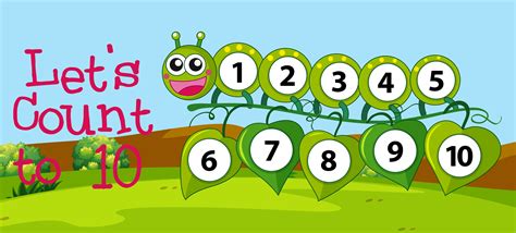 Math Count Number To Ten 293090 Vector Art At Vecteezy