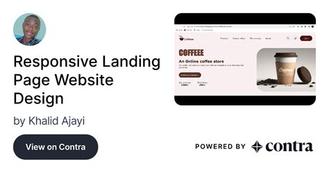 Responsive Landing Page Website Design By Khalid Ajayi
