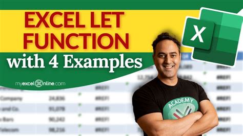 How To Use Excel LET Function MyExcelOnline Excel Formula Excel