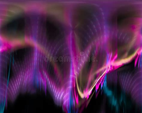 Abstract Fractal Shape Flame Swirl Motion Effect Wave Dynamic Motion