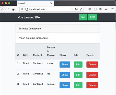laravel vue js spaのお勉強 mac 優技録