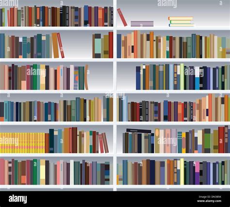 Vector Bookshelf Stock Vector Image And Art Alamy