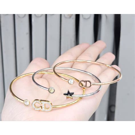 Jual Gelang Wanita Titanium Anti Karat Bangel Model Cd Simpel Korea
