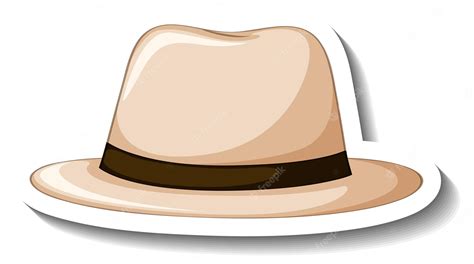 Beach Sun Protaction Hat Female Beach Hat Isolated Vector 3899397