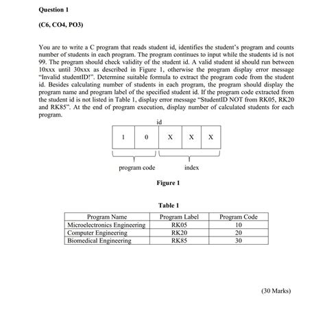 Solved Question 1 C6 C04 PO3 You Are To Write A C Chegg Com