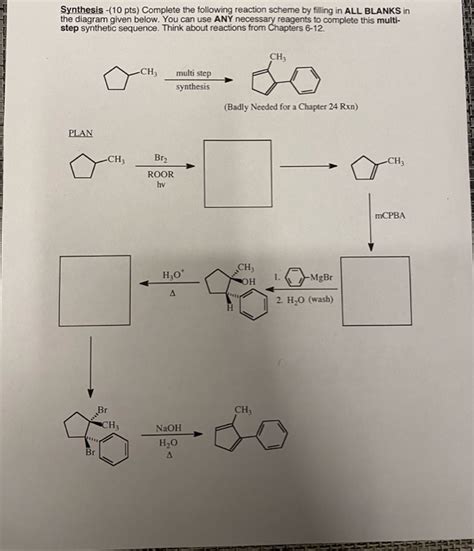 Solved MECHANISM 10 Pts Draw A Detailed Mechanism Curved Chegg Com