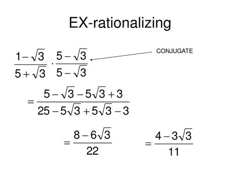 Ppt 73 Binomial Radical Expressions Powerpoint Presentation Free