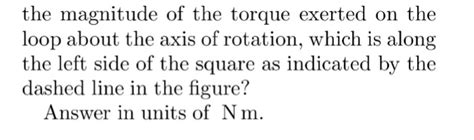 Solved A Square Loop Of Wire Carries A Current And Is Chegg Com