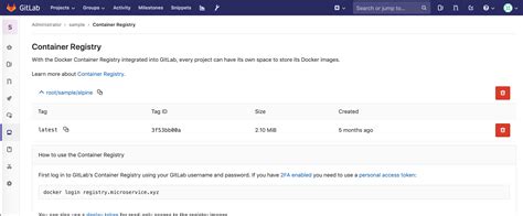 使用 Gitlab 的镜像仓库 伪架构师