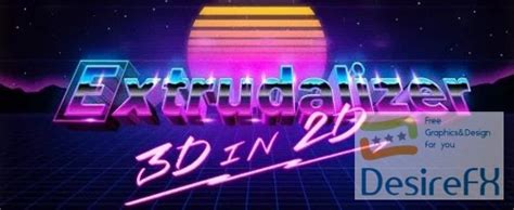 Download Aescripts Extrudalizer v1.0.1 Plugin for After Effects - DesireFX.COM