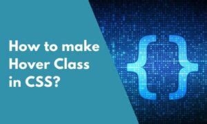 CSS Class Hover Life In Coding
