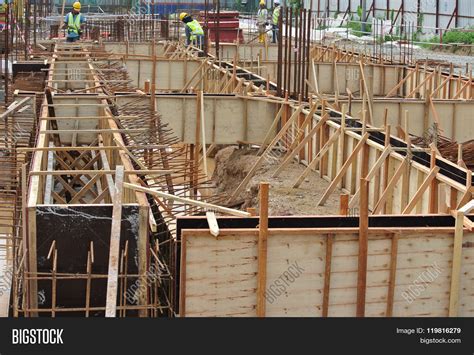Ground Beam Form Work Image Photo Free Trial Bigstock