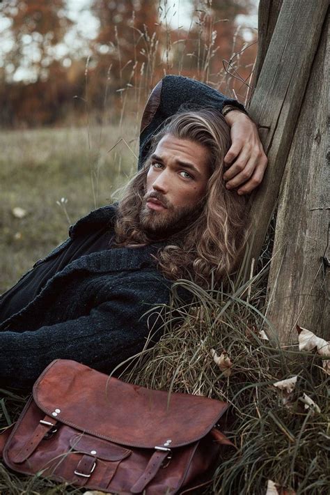 Handsome Men With Long Hair And Beards
