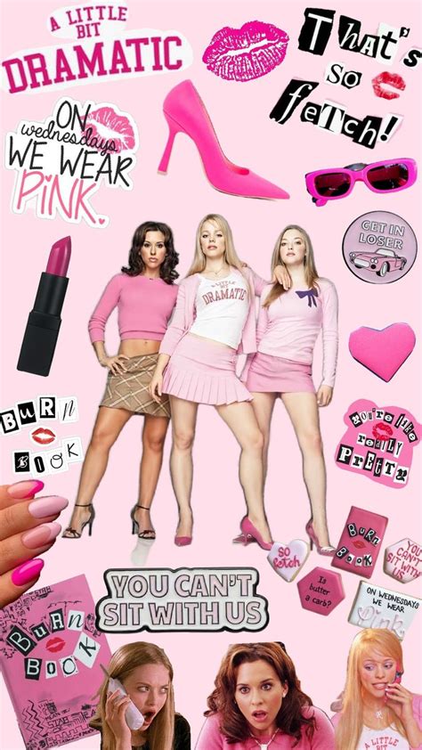 Meangirls Movies Background Wallpaper Pink Preppy Reginageorge