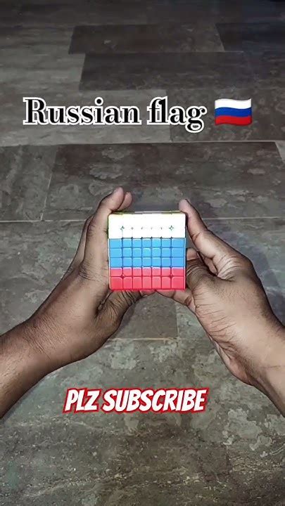 russian flag 🇷🇺 on rubik s cube nouman cuber youtube