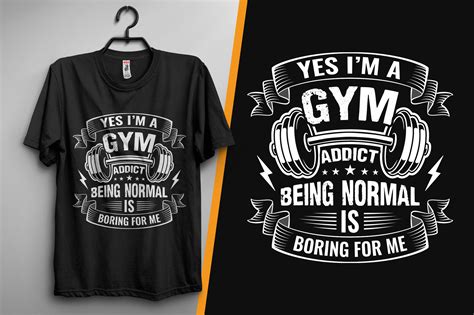 Gym Quotes T Shirt Design Graphic By Faiyazalc · Creative Fabrica