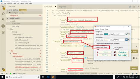 Accessibility A11yvscodecolorthemecolorcontrastcolor Contrast Ratio Is Less Than 451 For