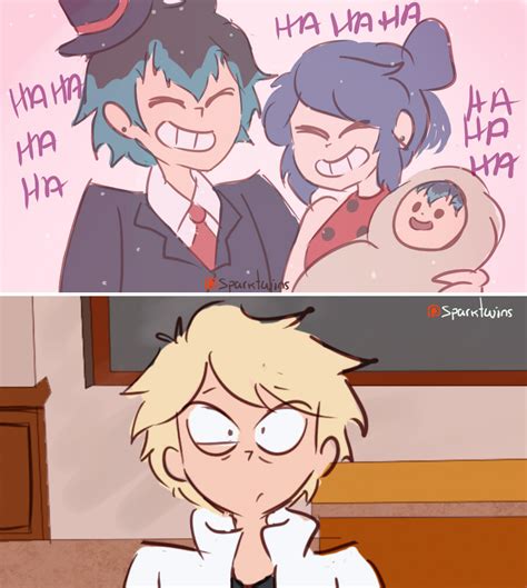 Luka Couffaine Chat Noir Adrien Agreste Miraculous Ladybug Spatziline Мультфильмы