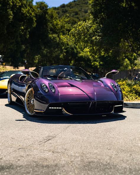 Purple Pagani Huayra Sports Car Pagani Huayra Roadster Purple Purple