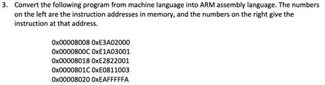 Solved 3 Convert The Following Program From Machine