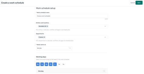 Adding And Managing Work Schedules Workable Help